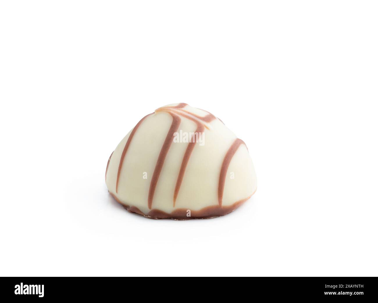 White chocolate candy isolated on white background Stock Photo - Alamy