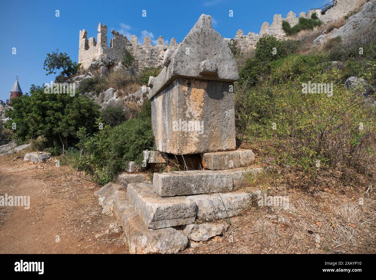 View ancient simena castle hi-res stock photography and images - Alamy