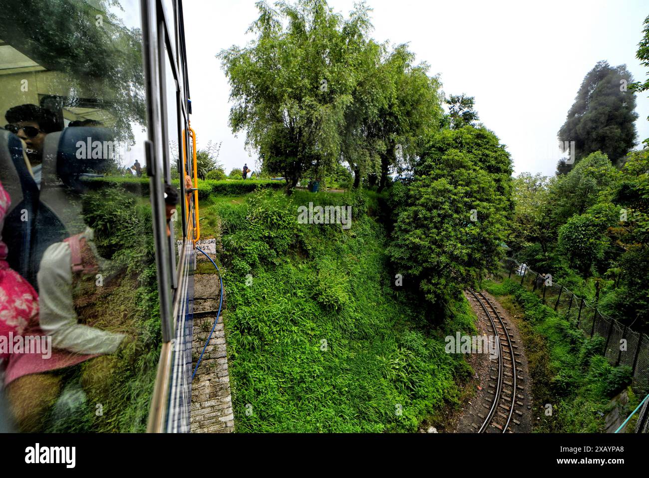 A Toy Train makes its journey throughout the city of Darjeeling. The ...