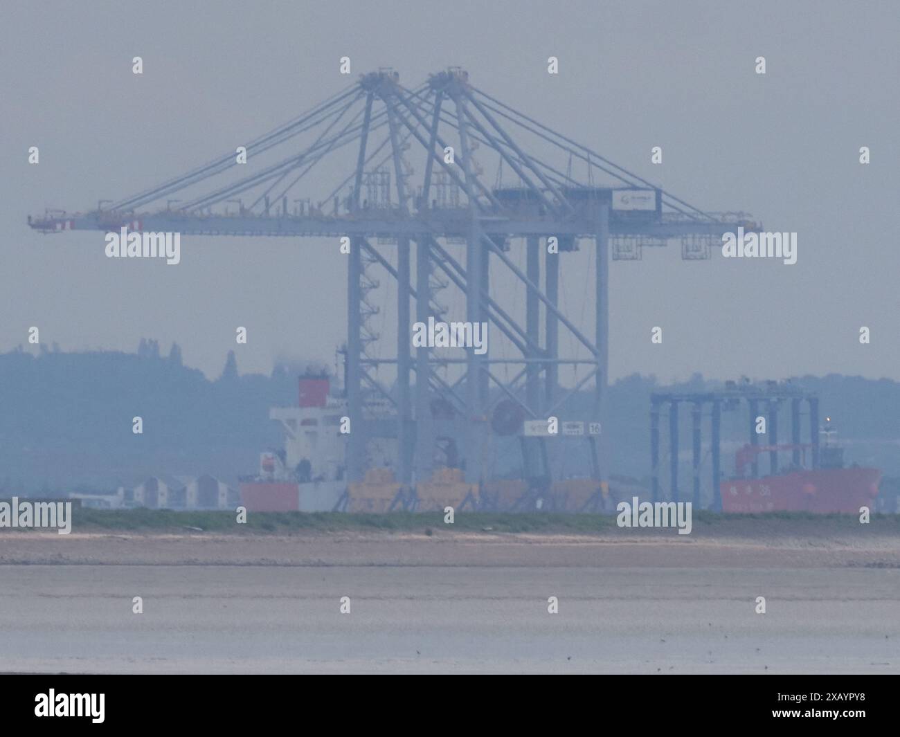 London gateway quay cranes hi-res stock photography and images - Alamy