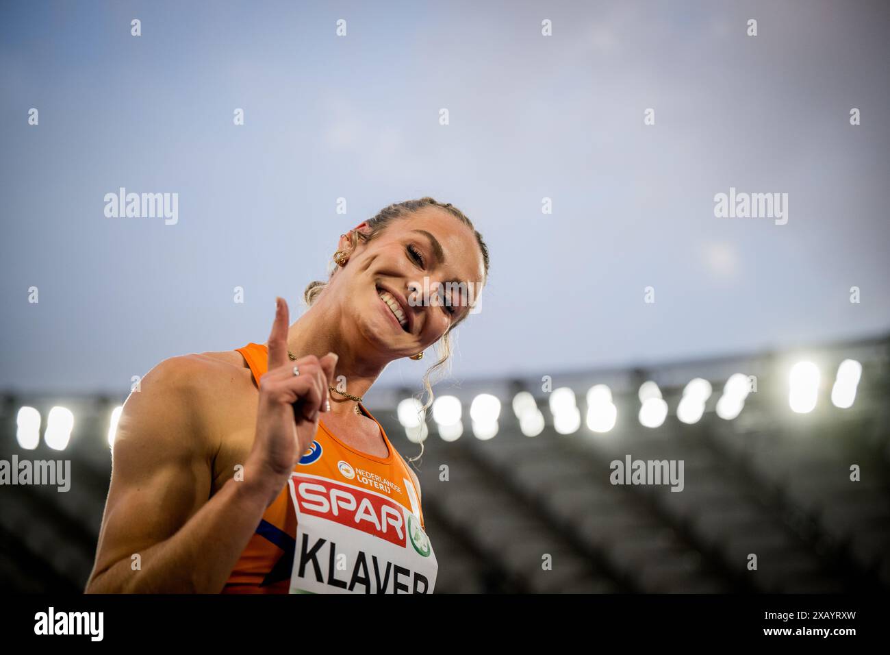 Rome, Italy. 09th June, 2024. Dutch Lieke Klaver reacts during the ...