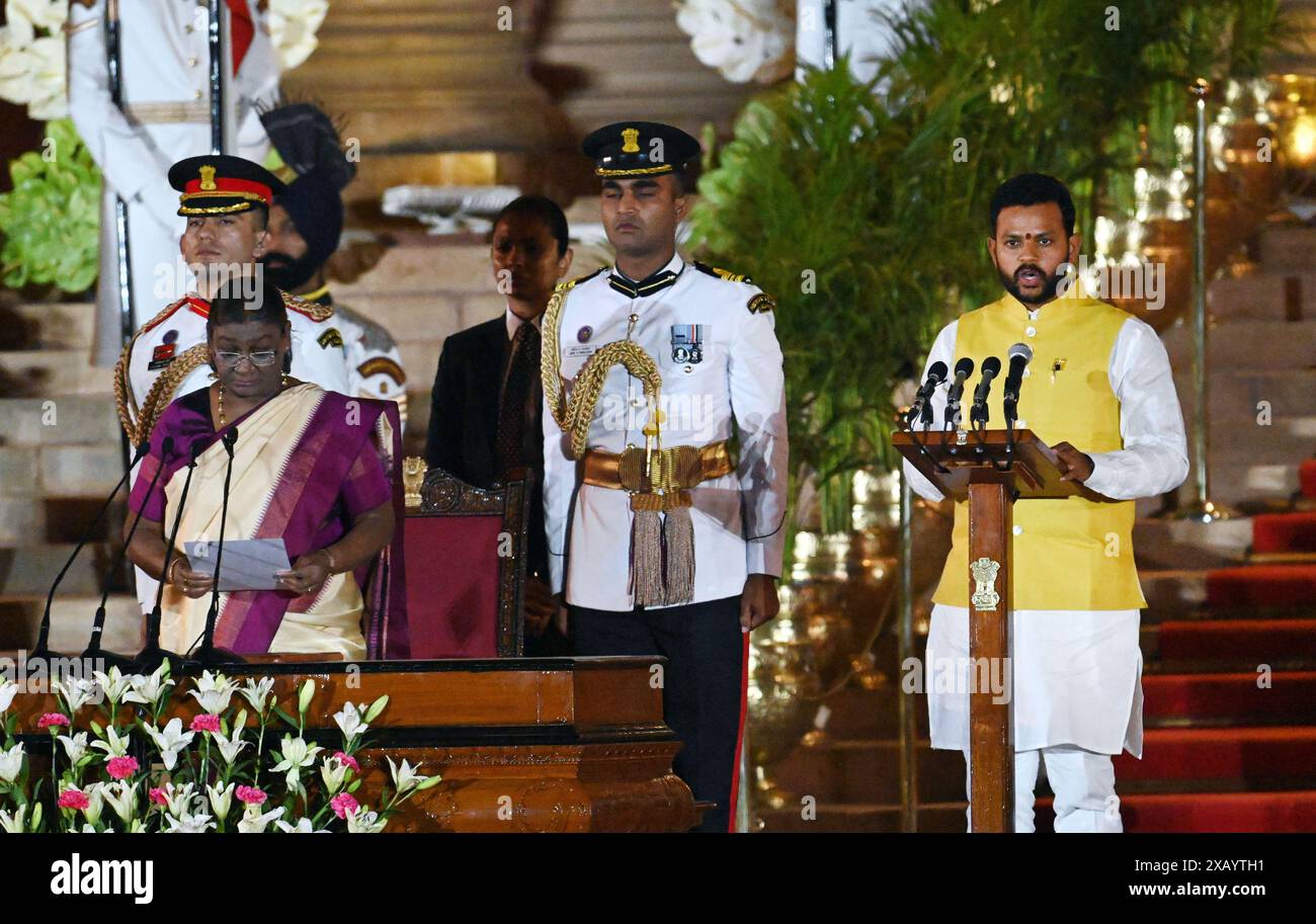NEW DELHI, INDIA - JUNE 9: Telugu Desam Party (TDP) leader Kinjarapu ...