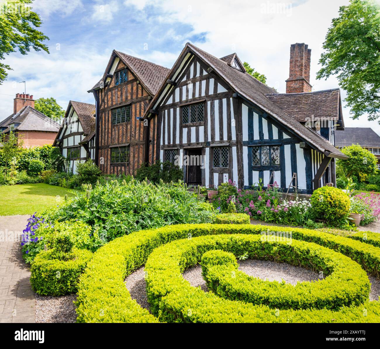 Bournville, UK. 9th June, 2024. A summers day at Selly Manor, a ...