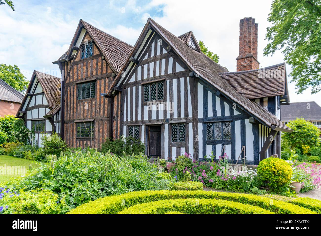 Bournville, UK. 9th June, 2024. A summers day at Selly Manor, a ...