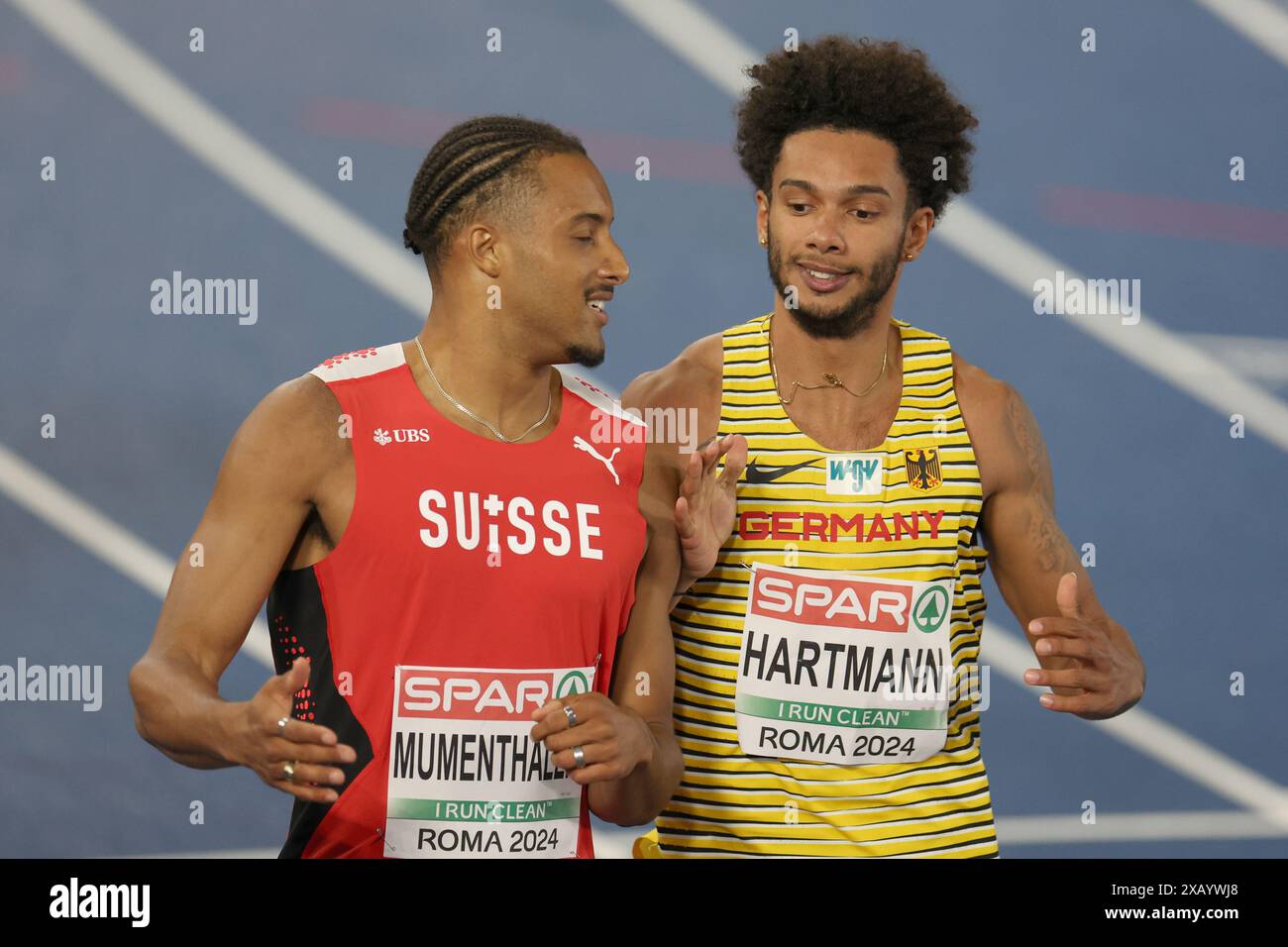 Rom, Italy. 09th June, 2024. Athletics: European Championships, 200 ...