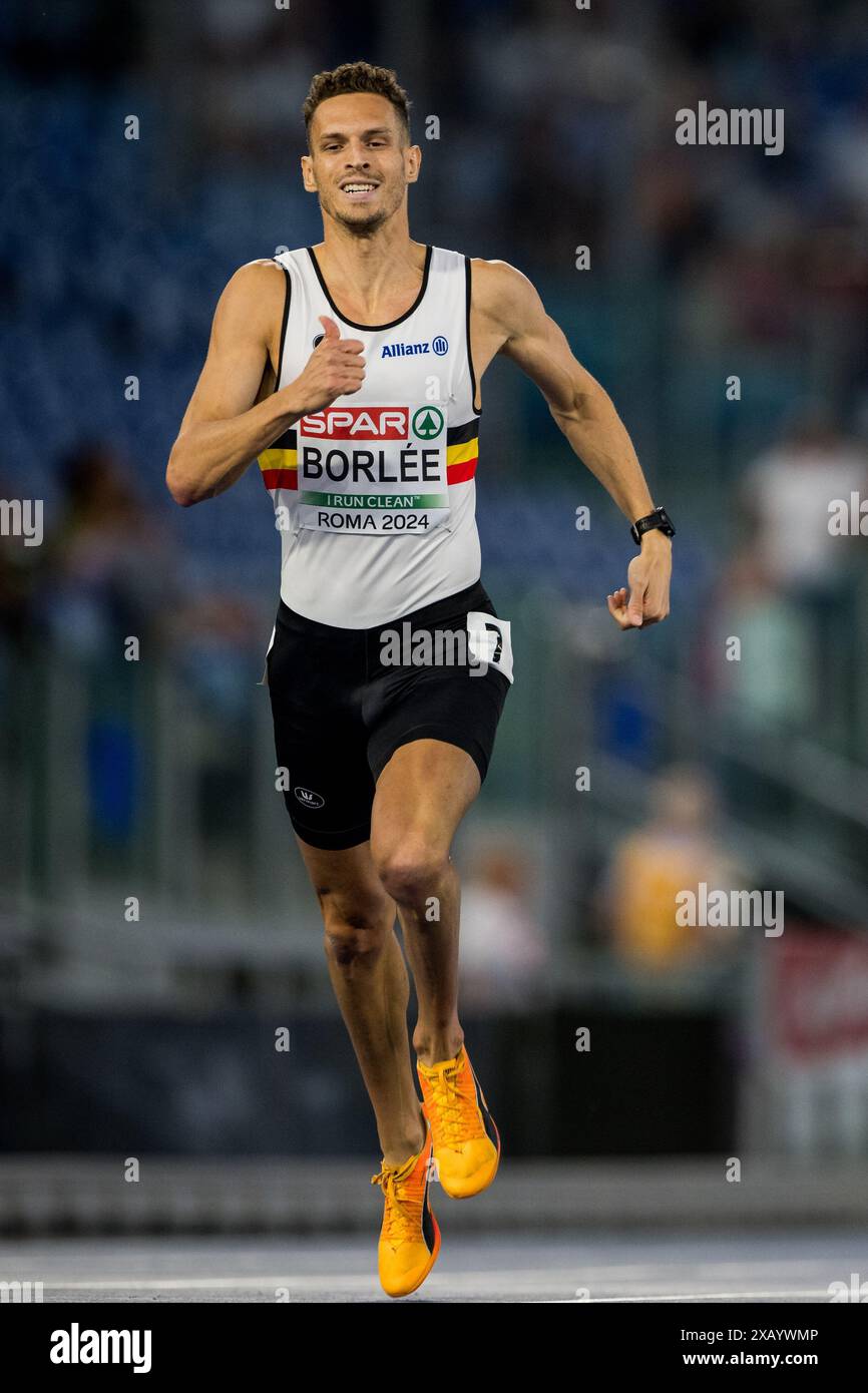 Rome, Italy. 09th June, 2024. Belgian Dylan Borlee pictured in action ...