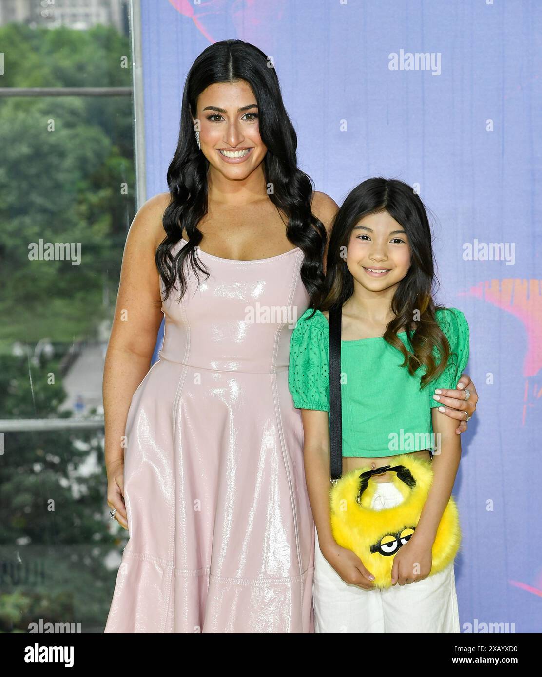 Dana Gaier, left, and Madison Polan attend the premiere of "Despicable ...