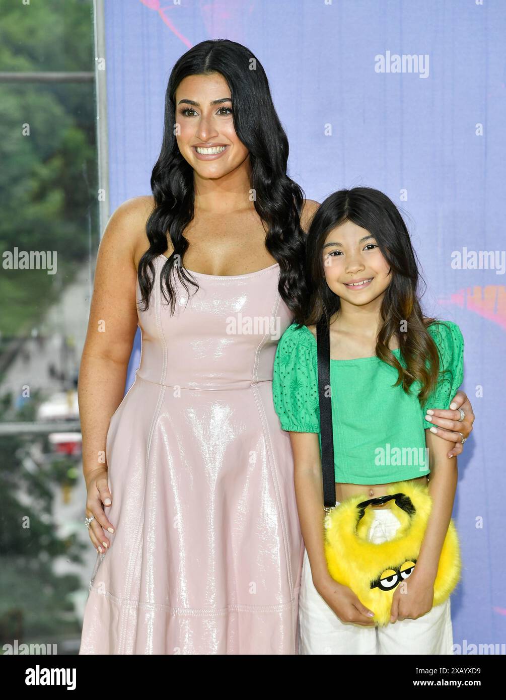 Dana Gaier, left, and Madison Polan attend the premiere of "Despicable ...