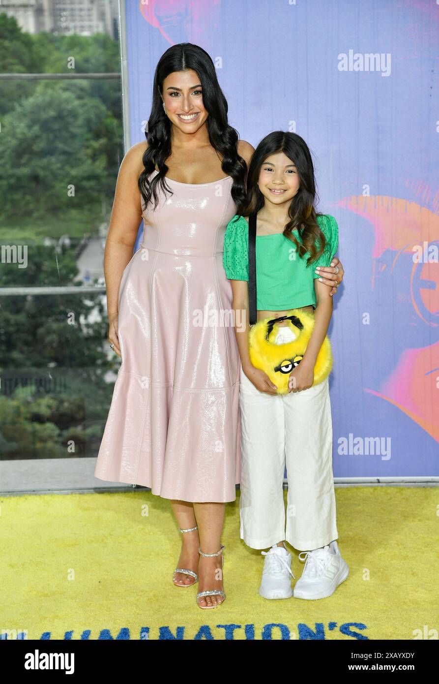 Dana Gaier, left, and Madison Polan attend the premiere of "Despicable ...