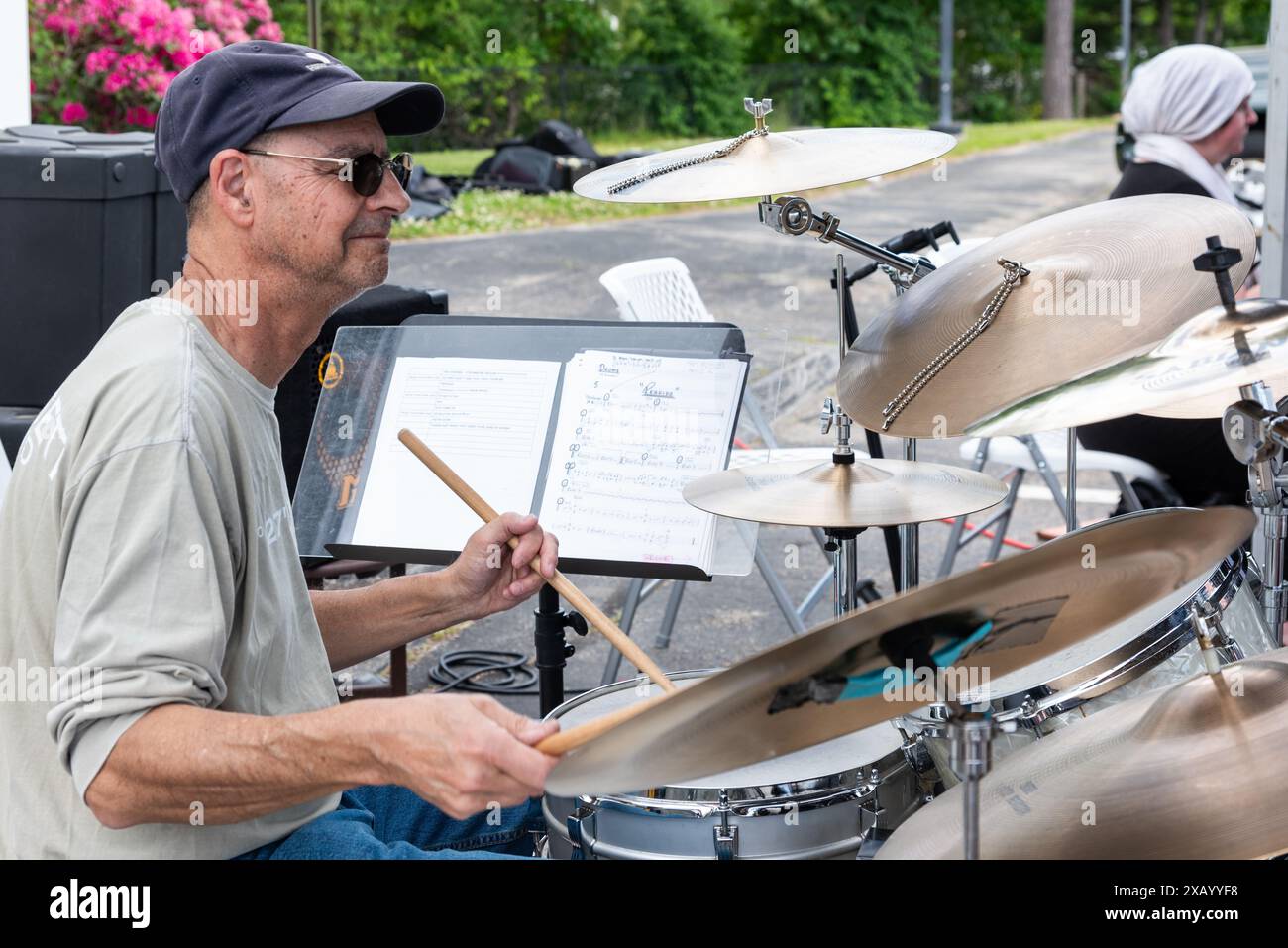 Stoney’s Wicked Din, 10-piece band led by drummer Al Stone, performing ...