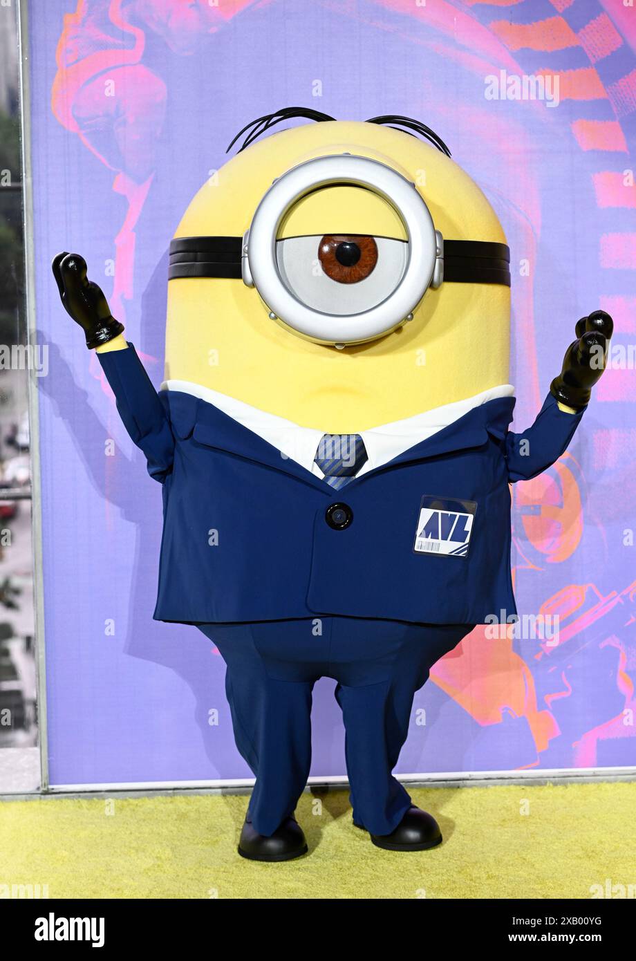 A Minion character attends the premiere of "Despicable Me 4" at Rose ...