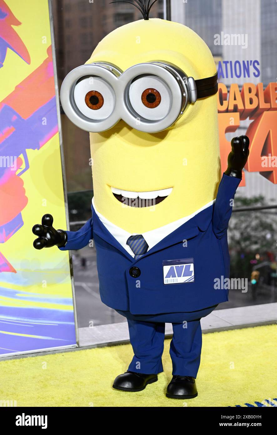A Minion character attends the premiere of "Despicable Me 4" at Rose ...