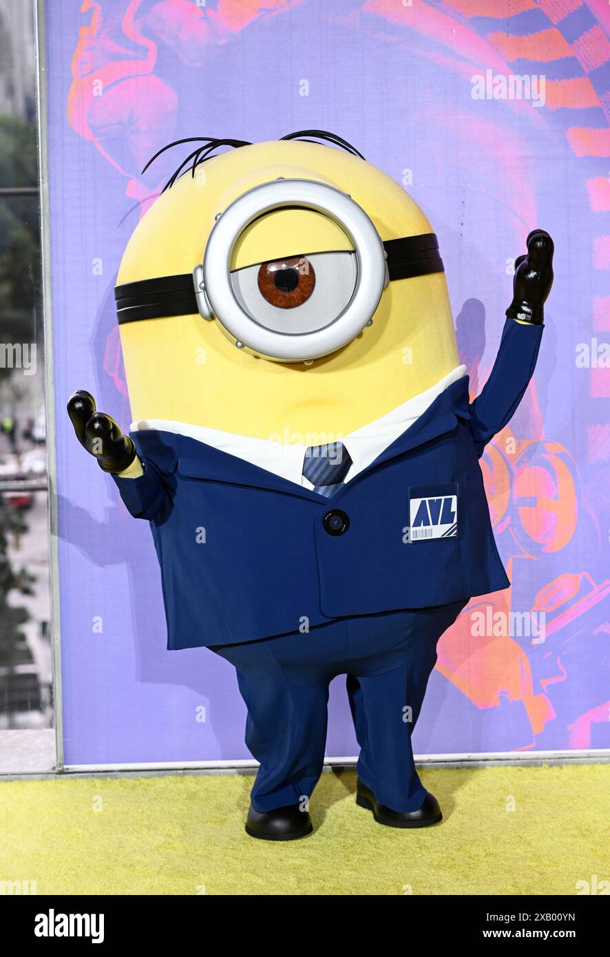 A Minion character attends the premiere of "Despicable Me 4" at Rose ...