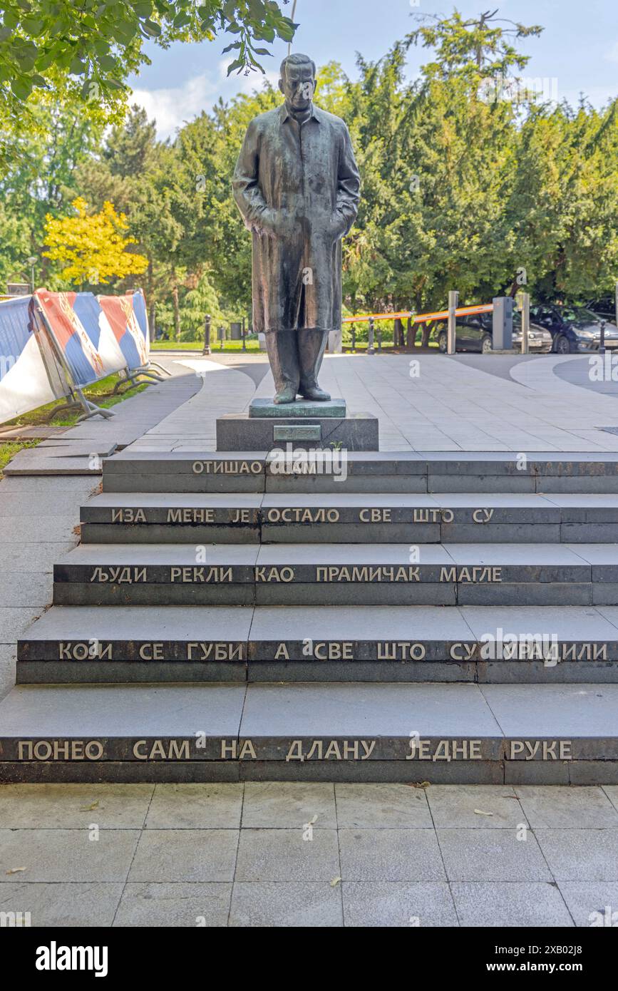 Belgrade, Serbia - May 11, 2024: Bronze Statue of Ivo Andric Famous ...