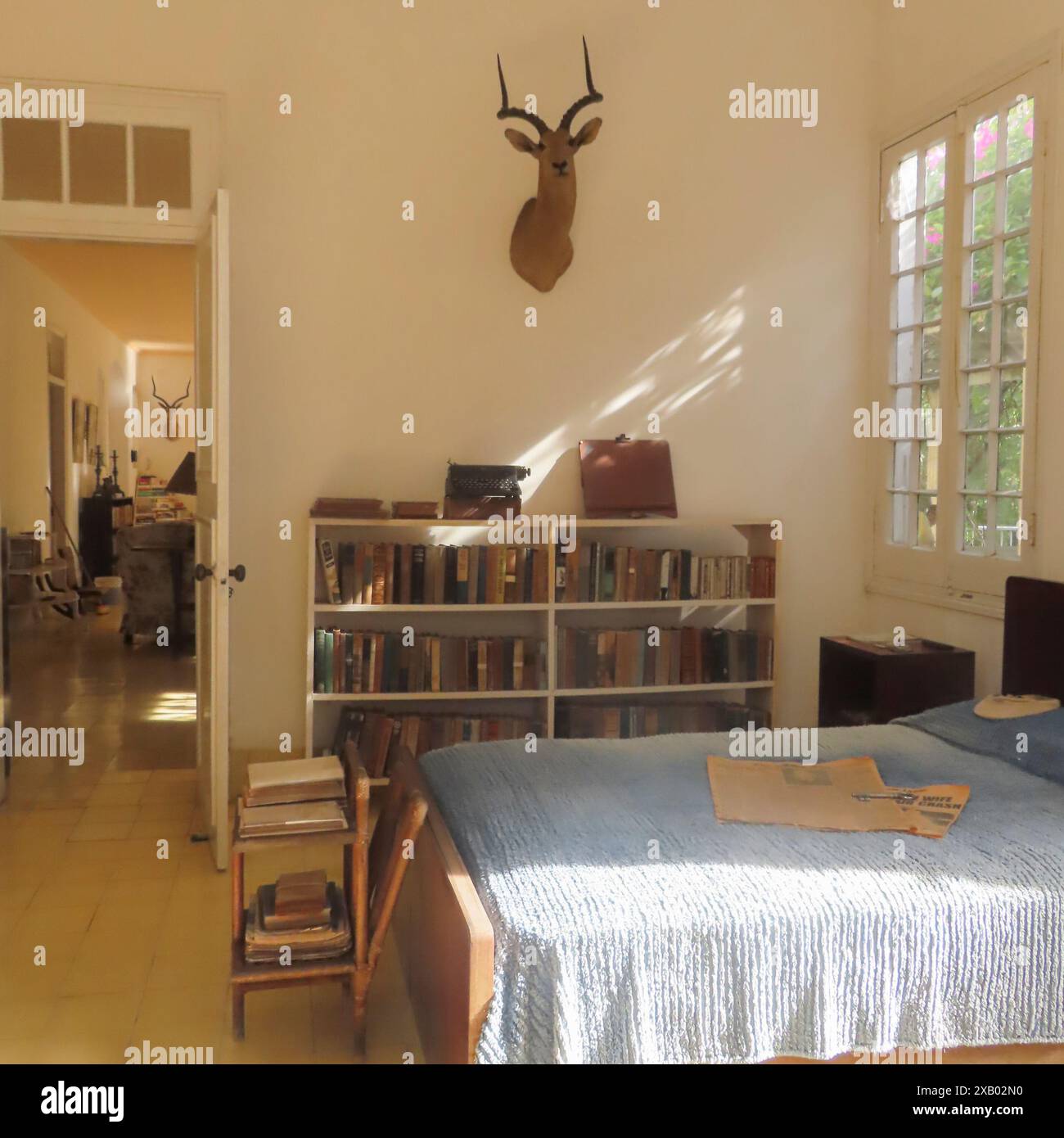 Interior of Ernest Hemingway's house in Havana, Cuba Stock Photo - Alamy