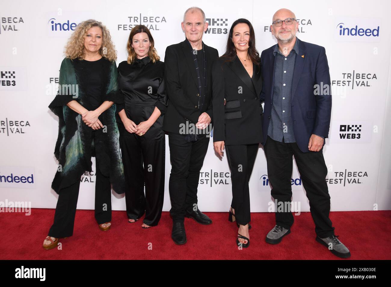 New York, USA. 09th June, 2024. (L-R) Amy Flanagan, Evan Williams, Anya ...