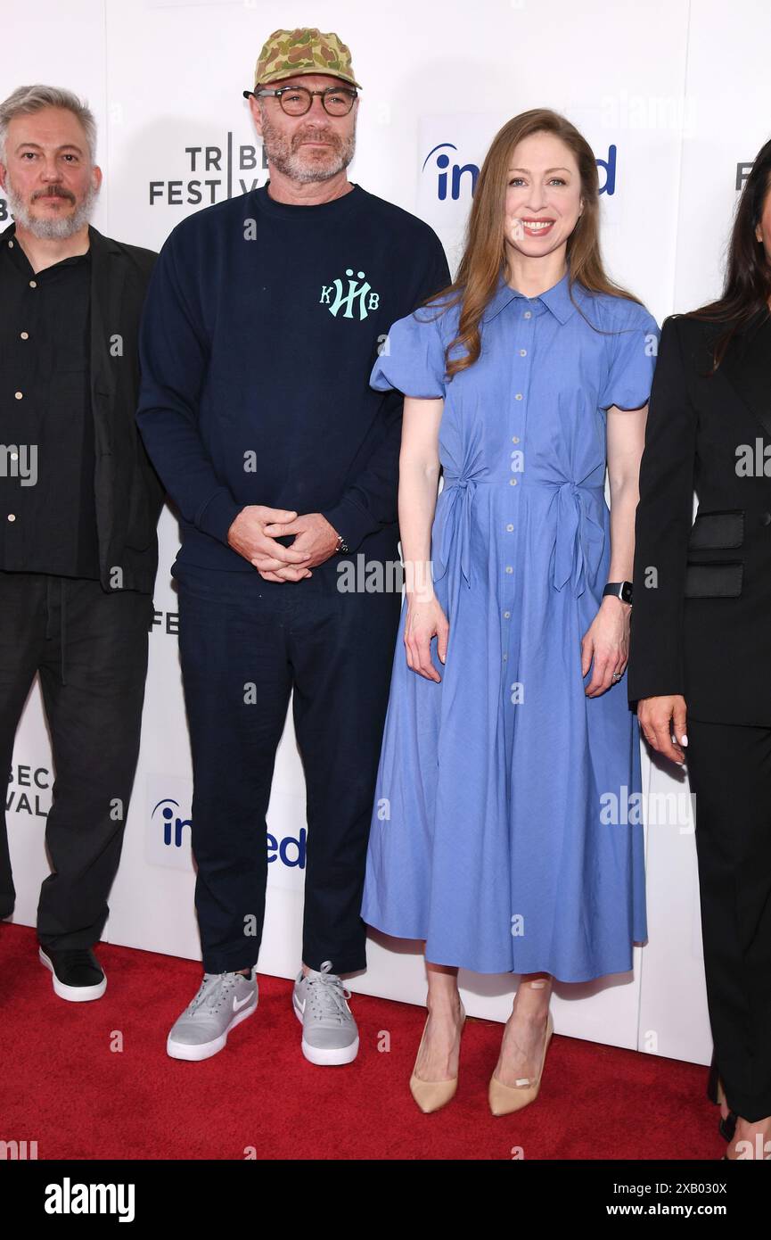 New York, USA. 09th June, 2024. (L-R) Liev Schreiber and Chelsea ...