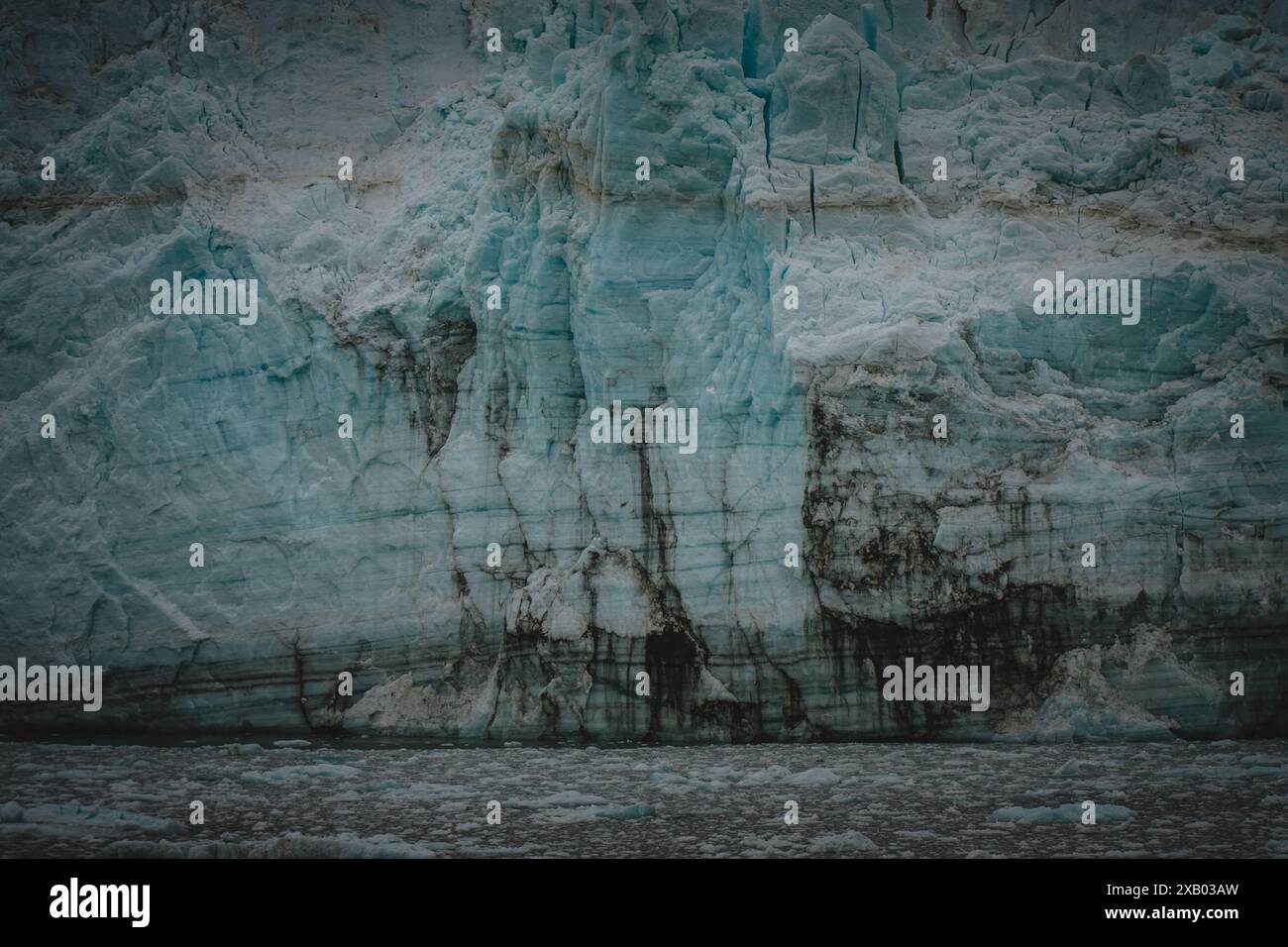 Explore the raw beauty of an Alaskan glacier with this detailed close ...