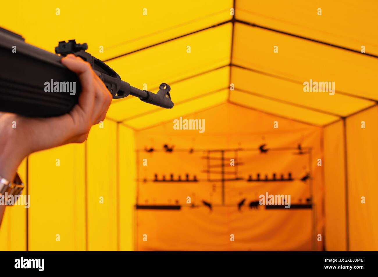 Indoor shooting range setup hi-res stock photography and images - Alamy
