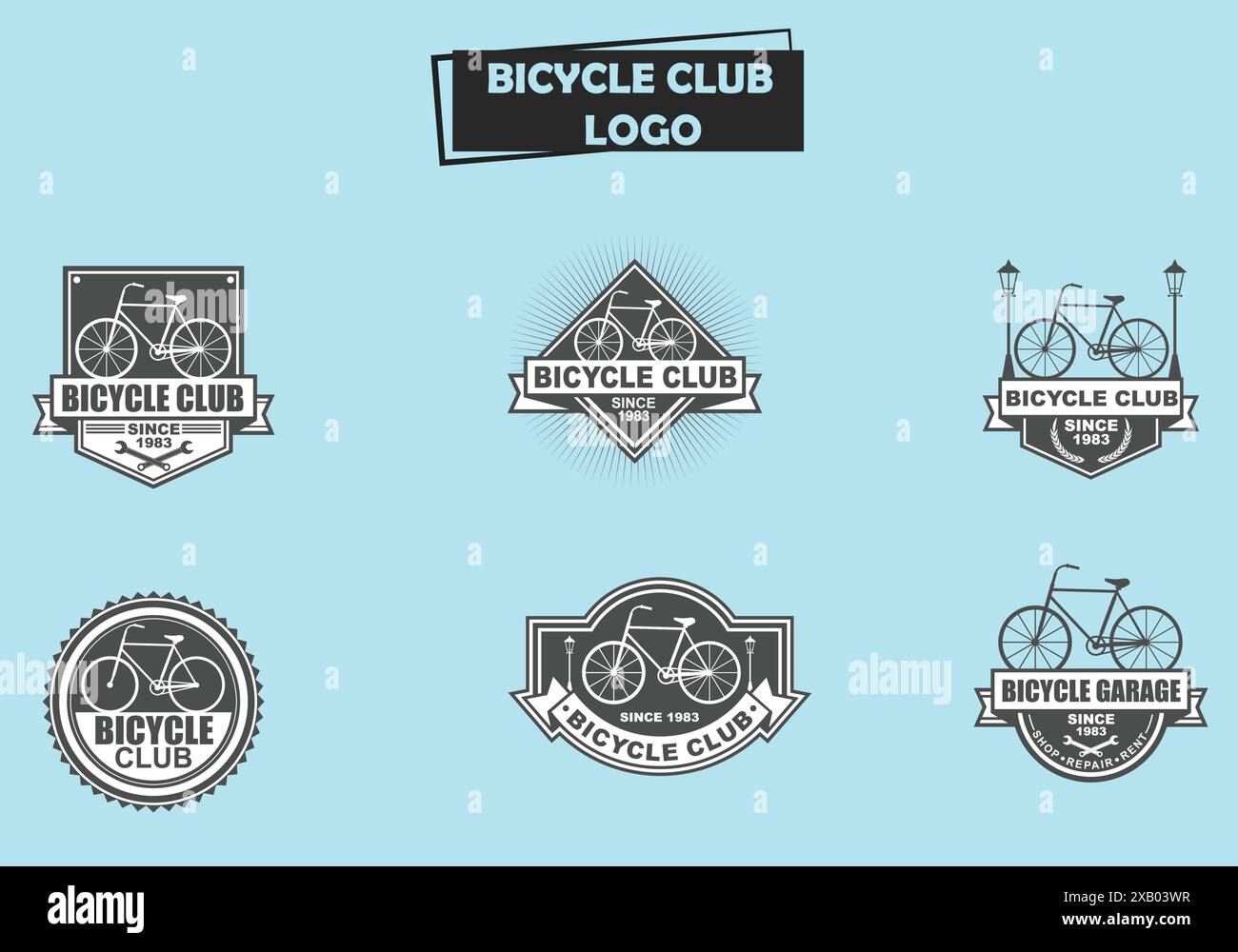 Cycling club logo hi-res stock photography and images - Alamy