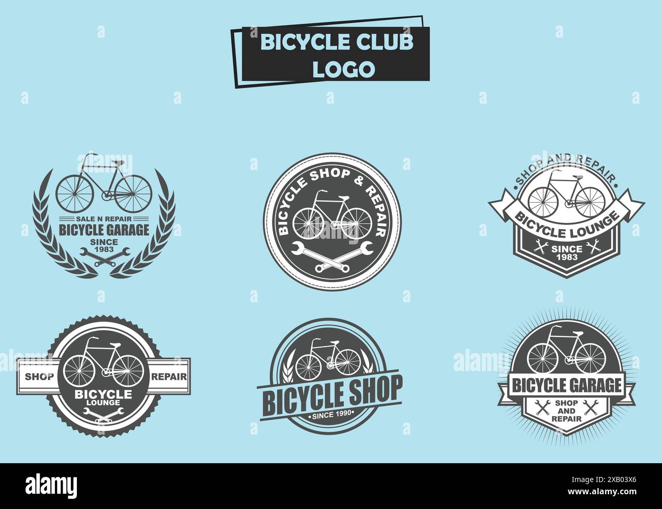 Cycling club logo hi-res stock photography and images - Alamy