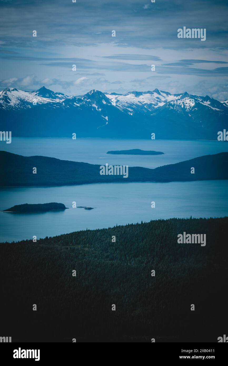 Immerse in the serenity of Alaska with this breathtaking view of snow ...