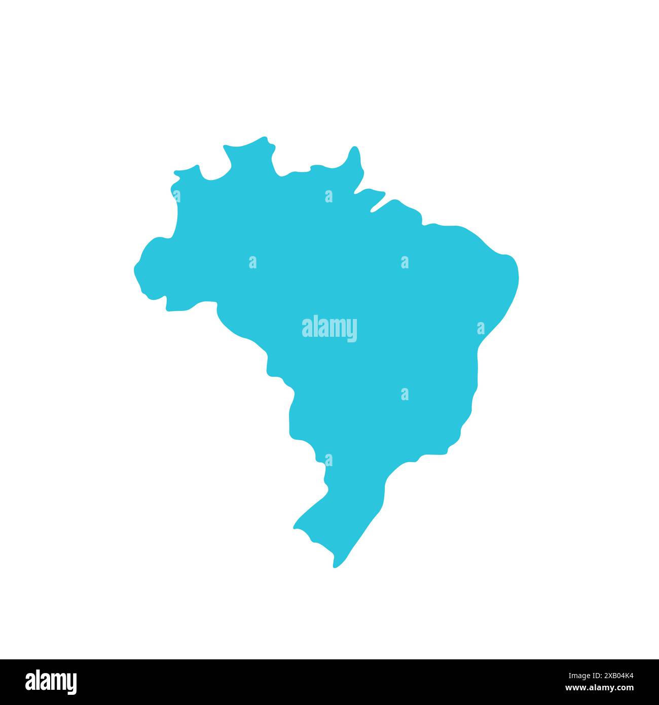 Simple brazil political map hi-res stock photography and images - Alamy