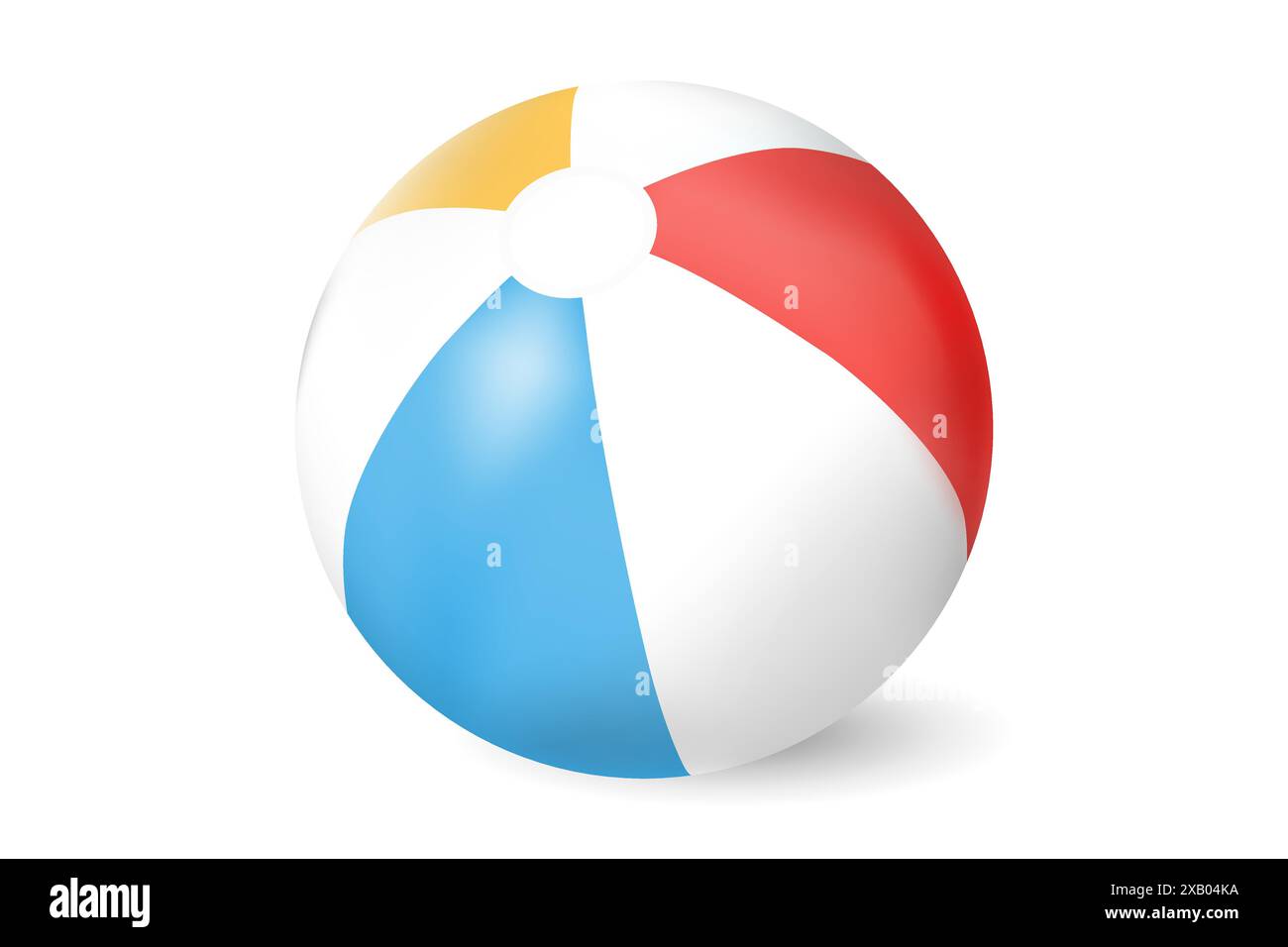 Inflatable ball for beach and water games. Set of beach ball ...