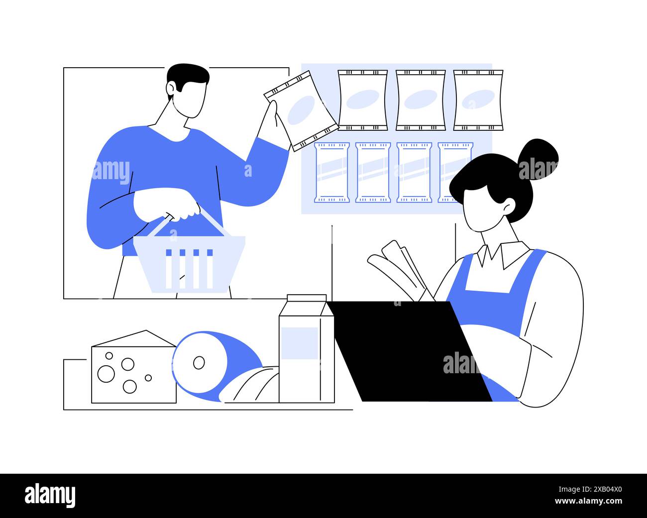 Check out counter isolated cartoon vector illustrations Stock Vector ...