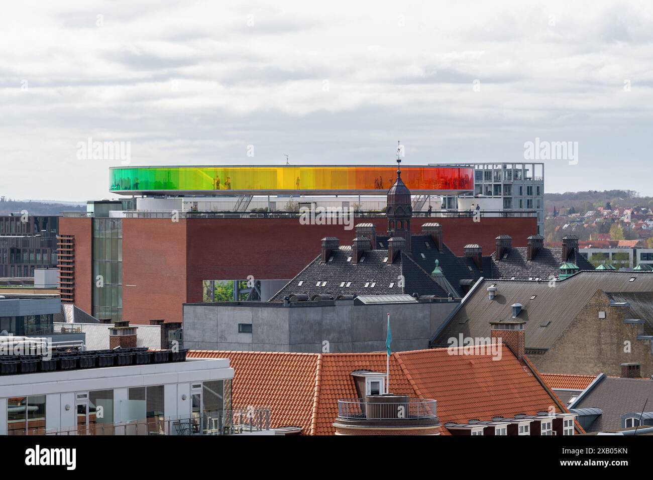 The art museum ARoS Aarhus Kunstmuseum in Aarhus, Denmark Stock Photo ...