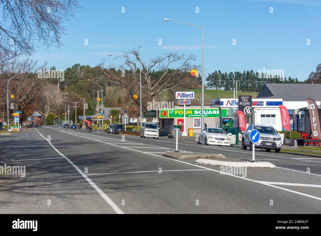 Town centre, Hall Street, Cheviot, Hurunui District, North Canterbury ...
