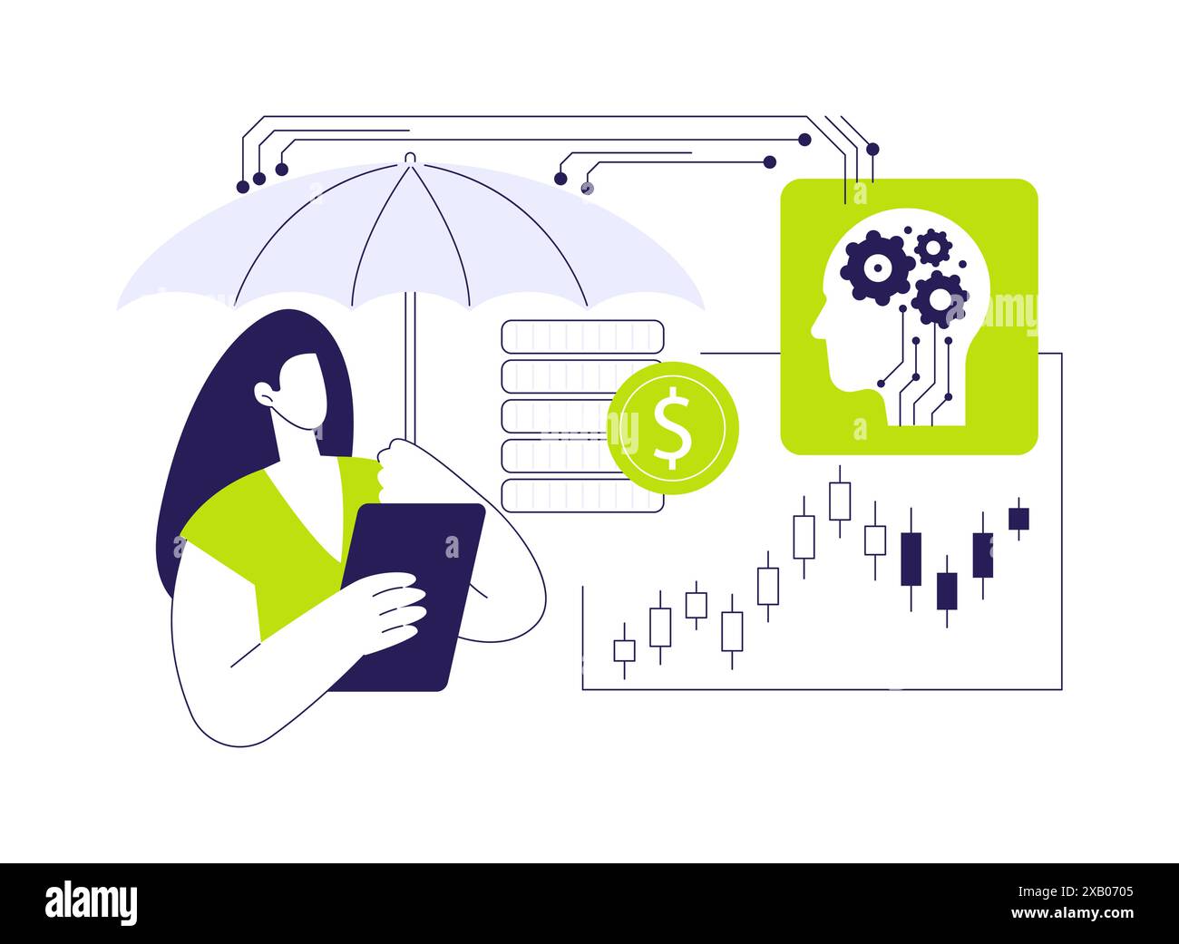 AI-Powered Risk Management Strategies abstract concept vector ...