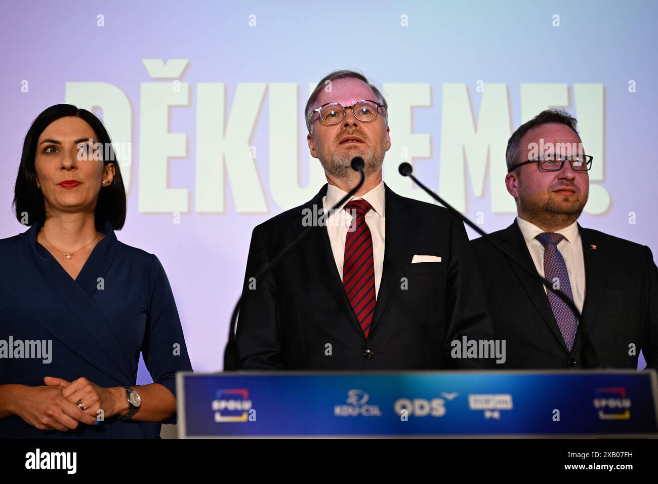 Prague, Czech Republic. 09th June, 2024. ANO won seven seats in EP in ...