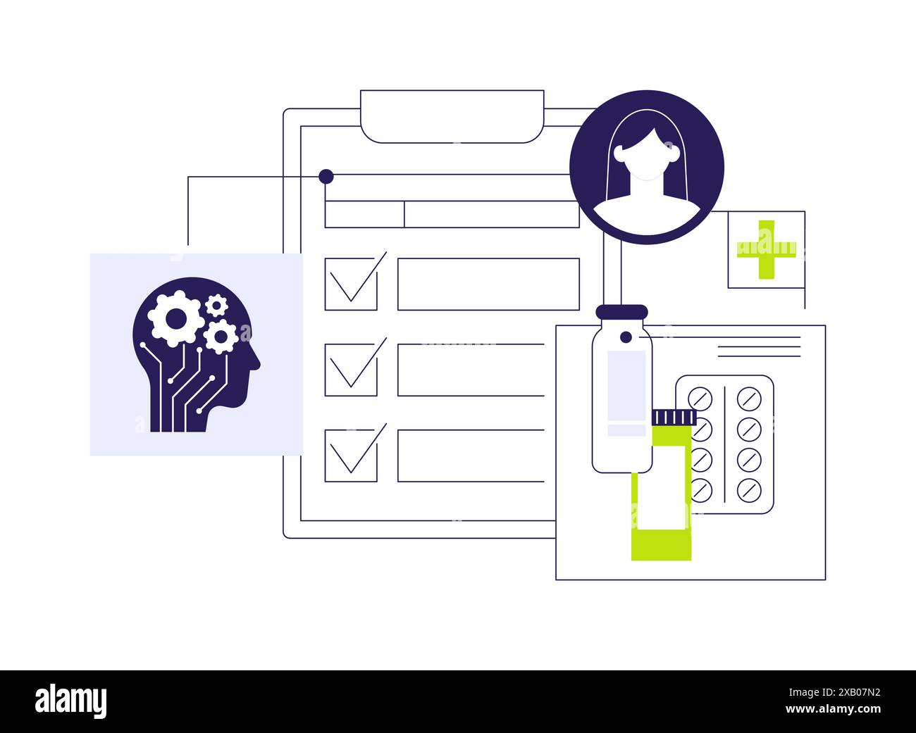 Personalized healthcare technology Stock Vector Images - Alamy