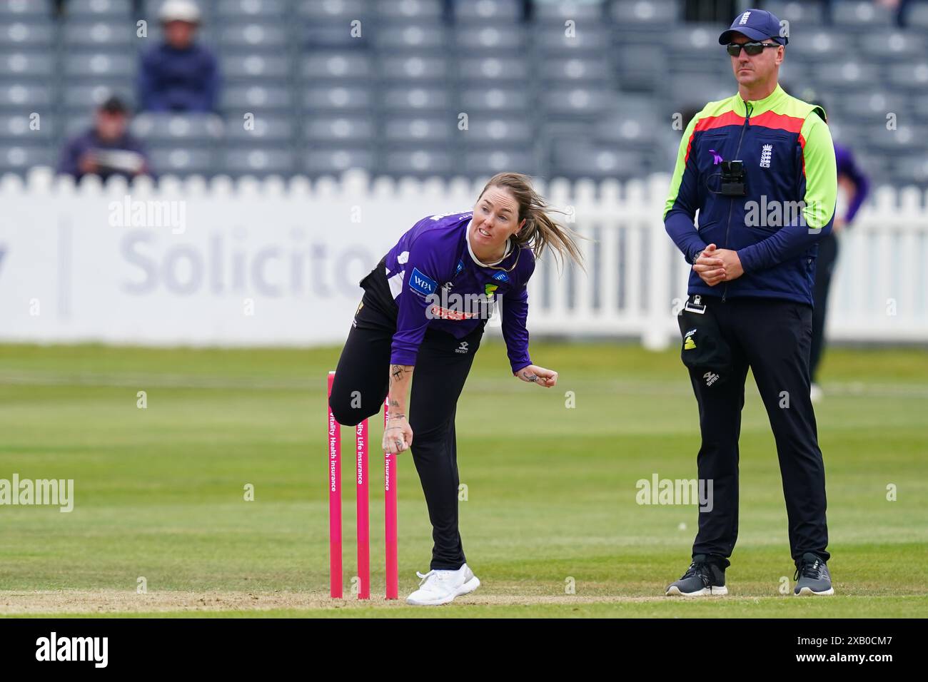 Bristol, UK, 9 June 2024. Western Storm's Amanda-Jade Wellington ...