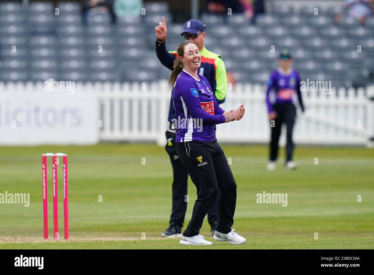 Bristol, UK, 9 June 2024. Western Storm's Amanda-Jade Wellington ...