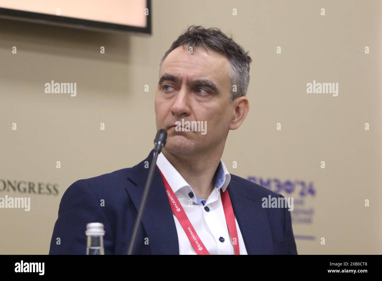 Oleg Paroev, General Director, Vkusno - i Tochka, attends a session on ...