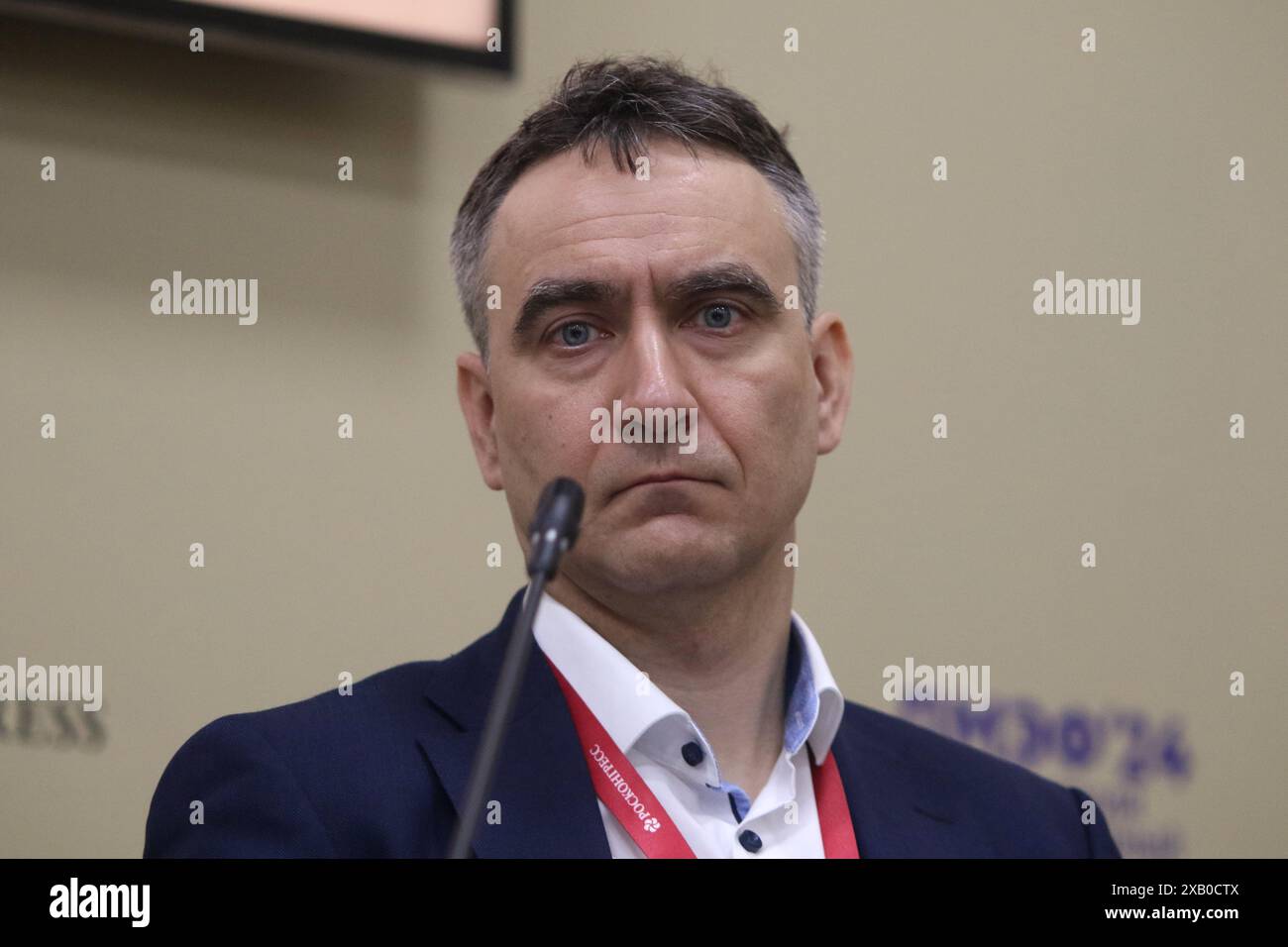 Oleg Paroev, General Director, Vkusno - i Tochka, attends a session on ...