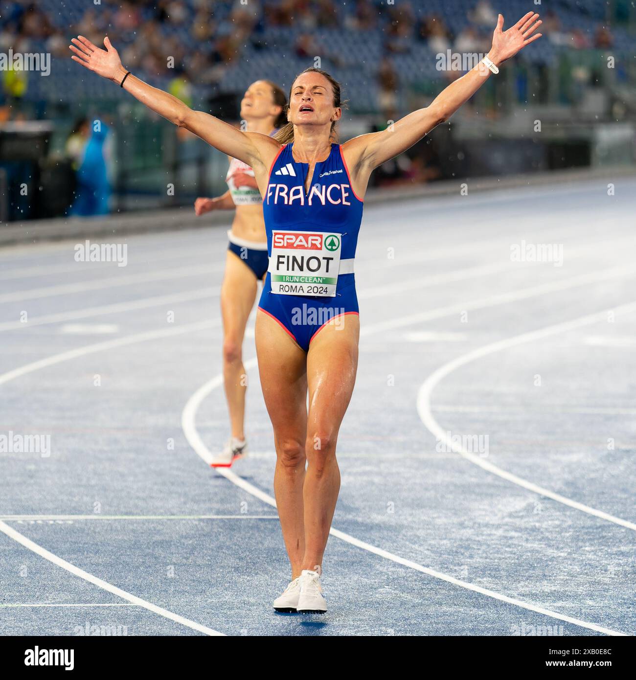 ROME, ITALY - JUNE 9: Alice Finot of France celebrates after competing ...