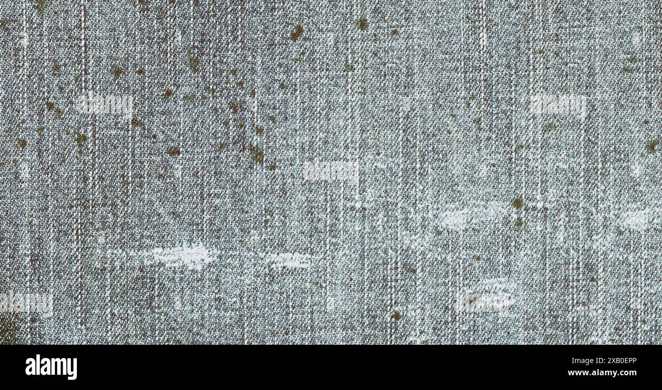 Texture fabric of jeans background is contaminated dirty with stains ...