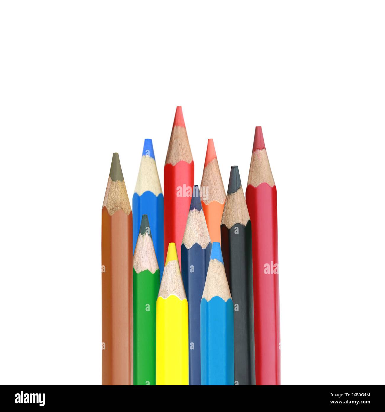 Multicolored pencil arrangement in bunch hi-res stock photography and ...