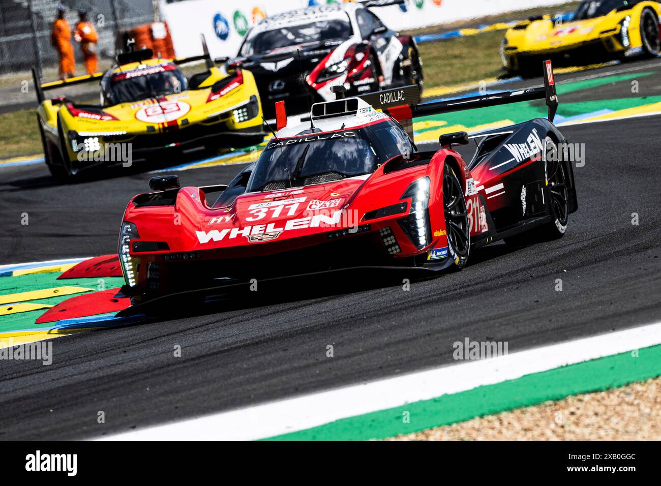 Le Mans, France. 09th June, 2024. 311 DERANI Luis Felipe (bra), AITKEN Jack (gbr), DRUGOVICH ...