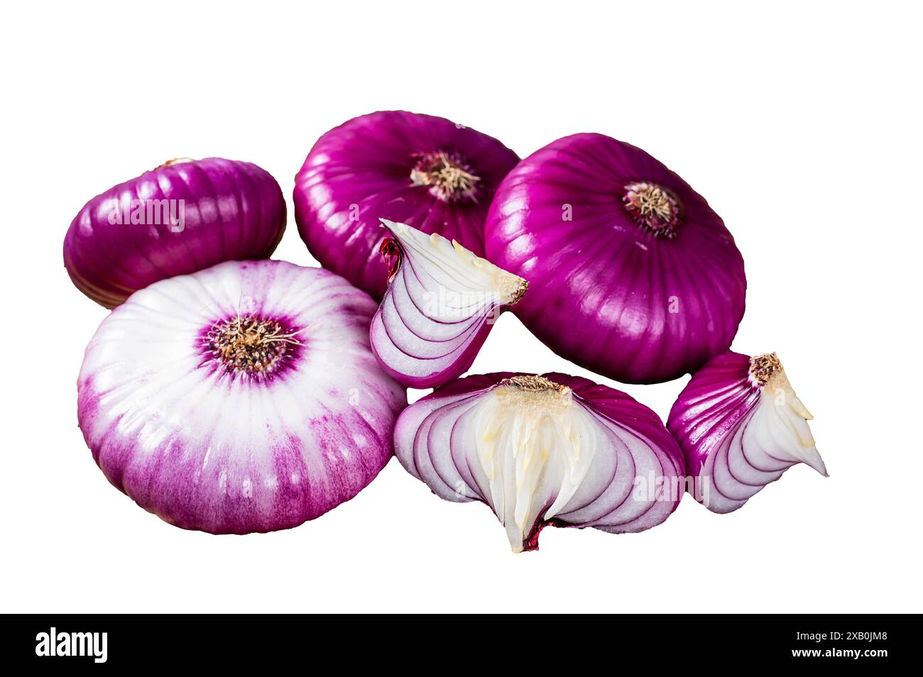 Sweet red onion on a wooden table. Isolated on white background Stock ...