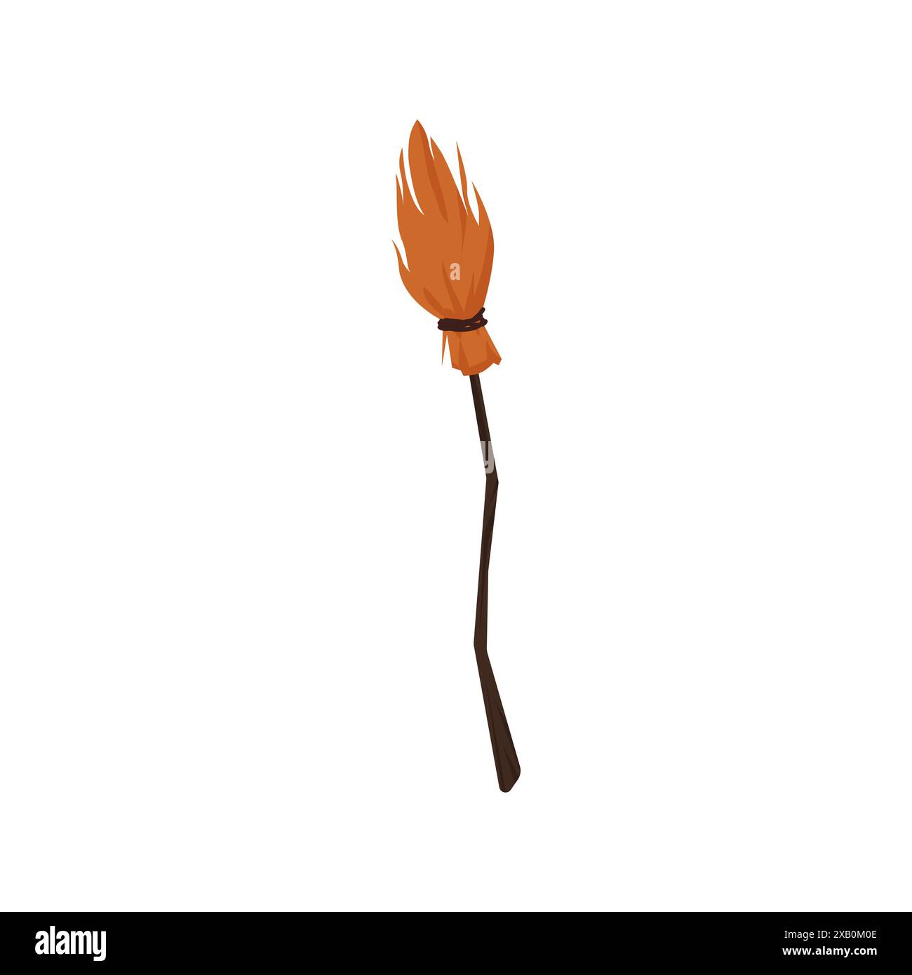 Halloween spooky broom for witch, cute traditional accessory of wizard ...