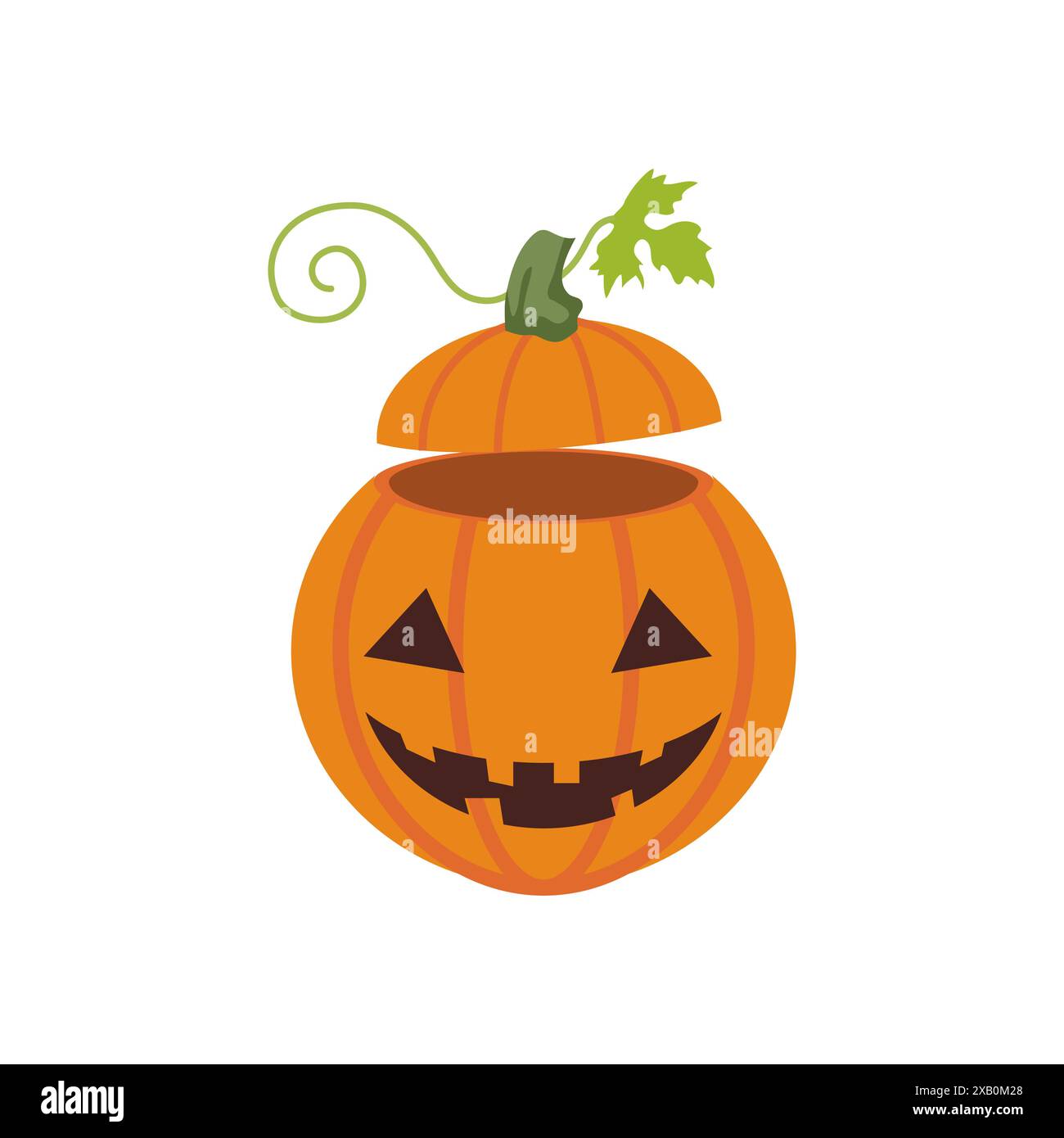 Jack O Lantern pumpkin with spooky face for Halloween fun party vector ...