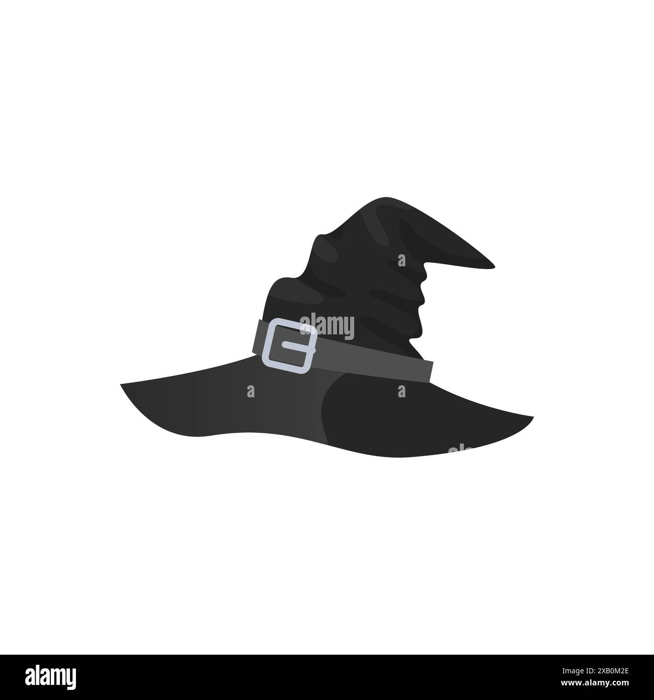 Black wizard or witch hat, decoration for fun Halloween night festival ...