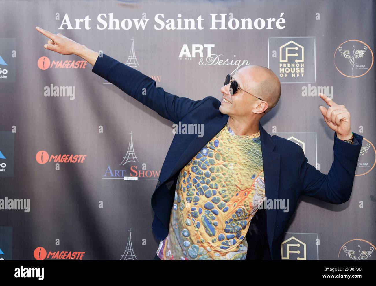 Paris, France. 9th June, 2024. Painter Antoine Gerber attends ''Art ...