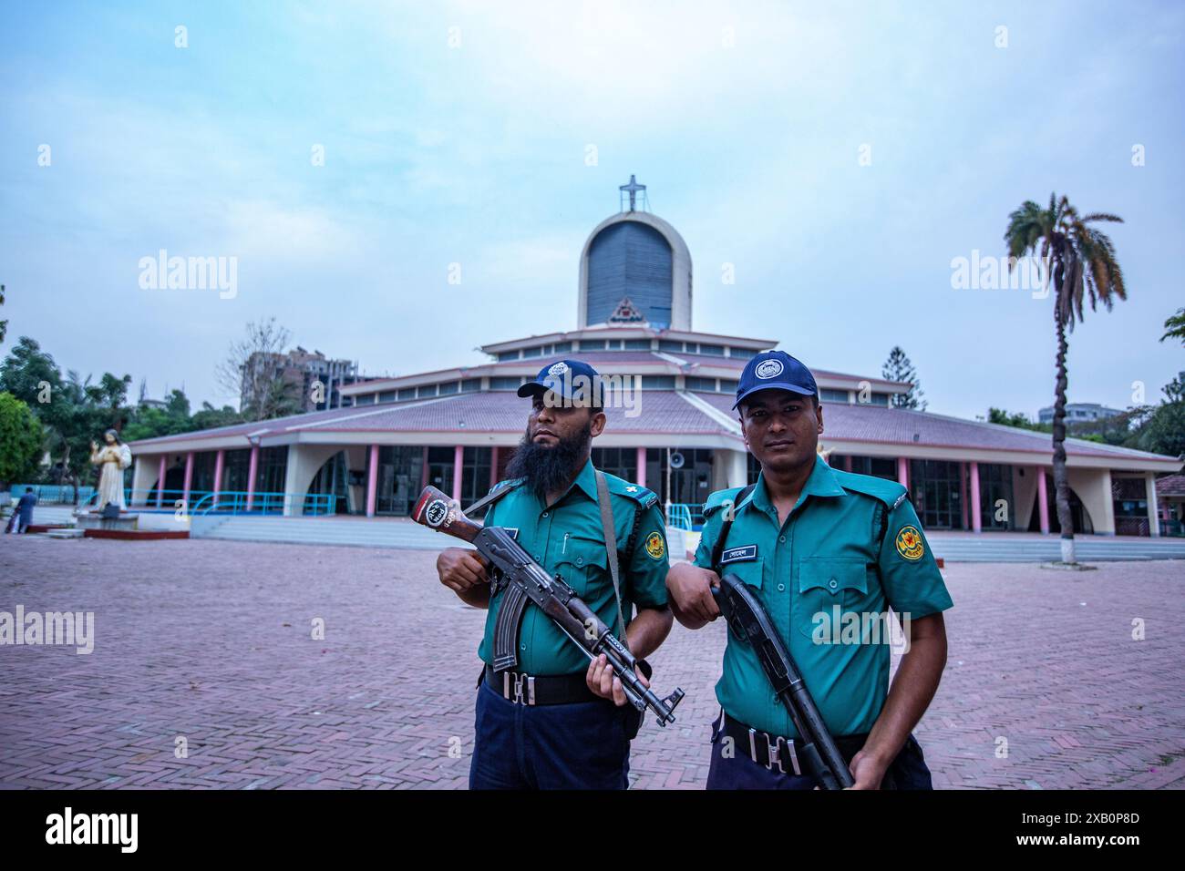 Police providing security at Holy Rosary Church in Tejgaon, Dhaka ahead ...
