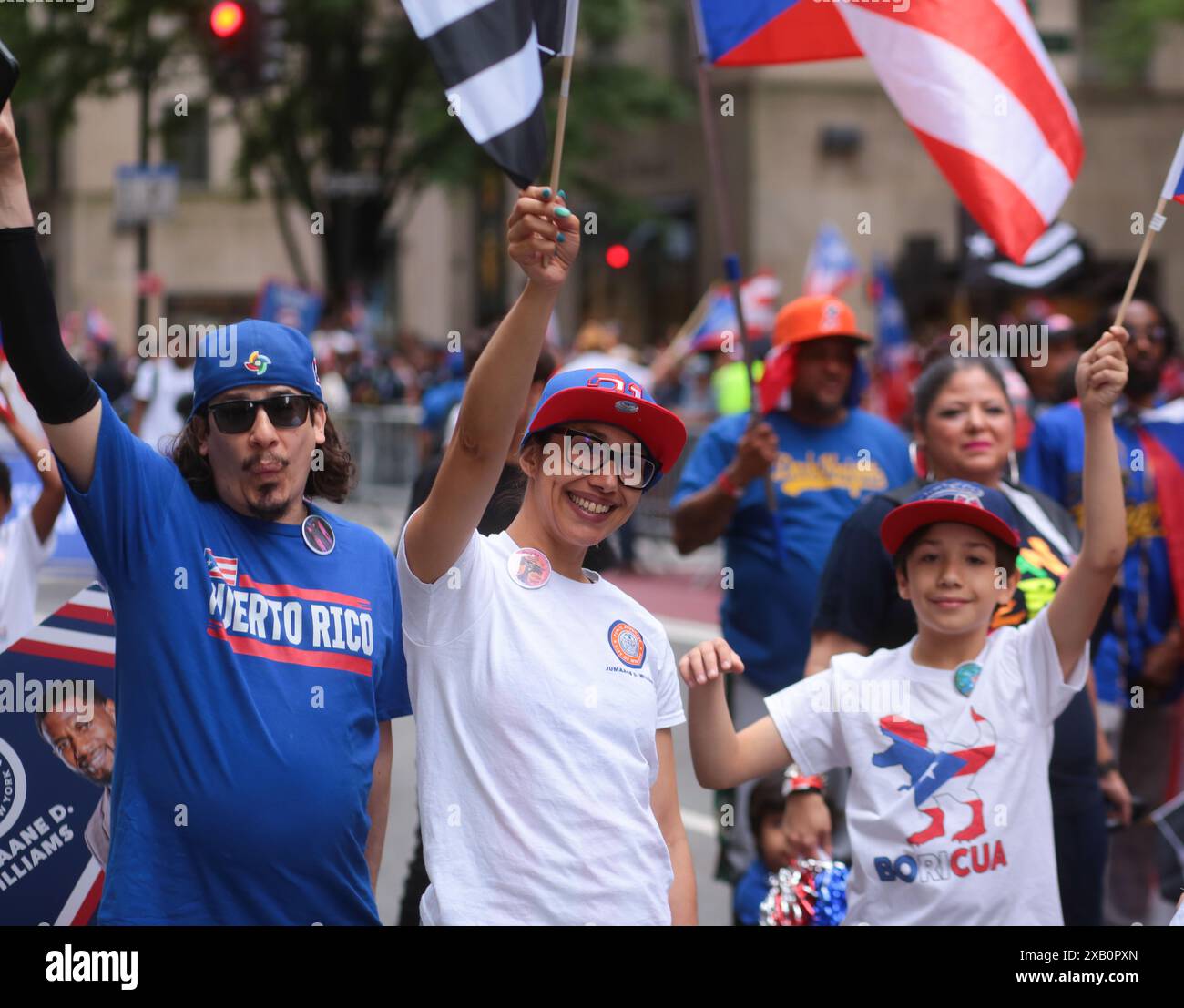 New York, New York - June 9, 2024 : Puerto Rican Day Parade celebrated ...