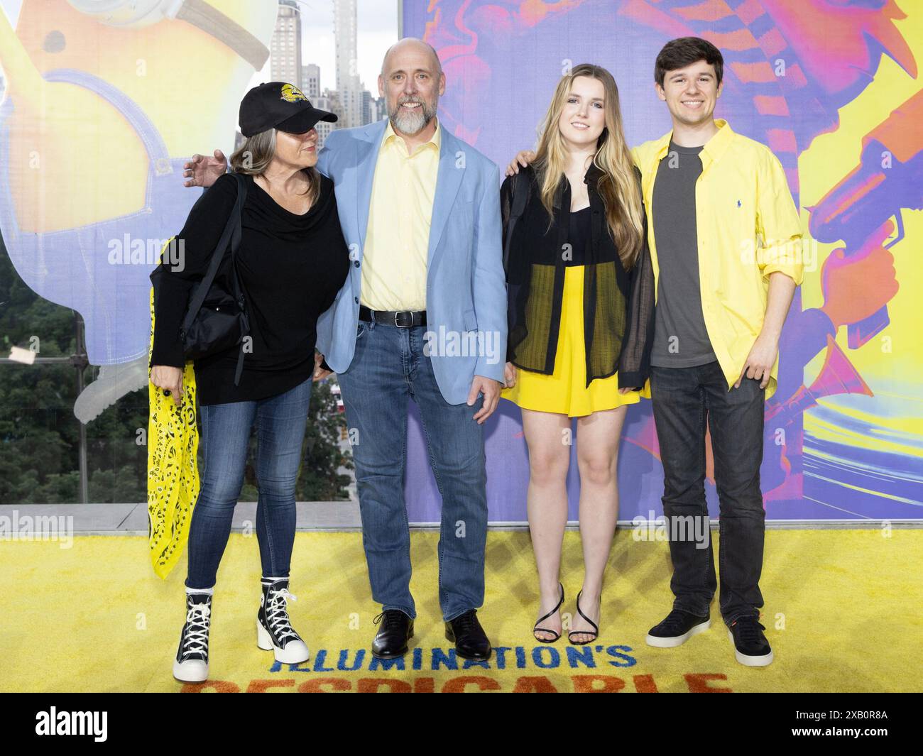 Ny. 09th June, 2024. Lauren Renaud, Chris Renaud, Kiely Renaud, John ...
